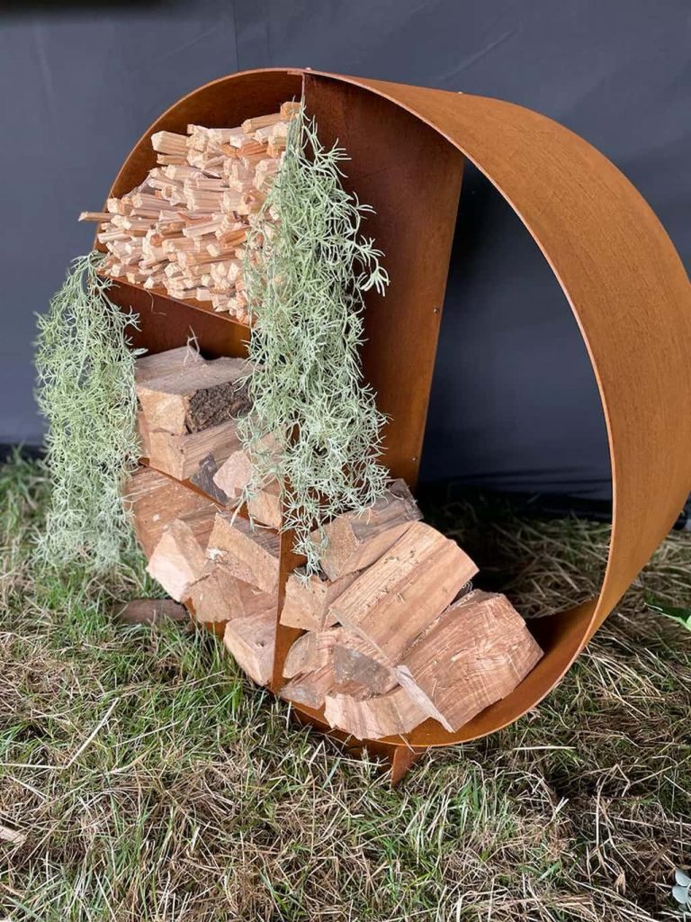 Large Circular Log Store - Made in the UK | LuxUnique