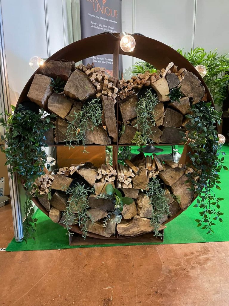 Large Circular Log Store - Made in the UK | LuxUnique