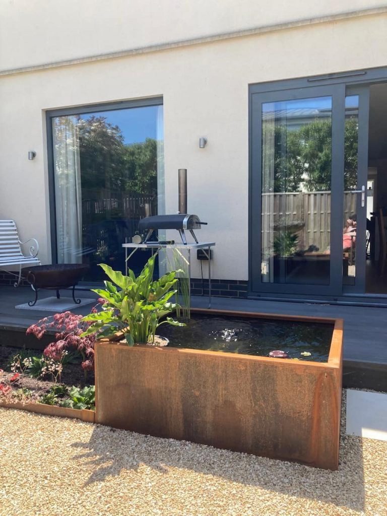 Corten Steel Ponds & Water Tanks - Made in the UK | LuxUnique