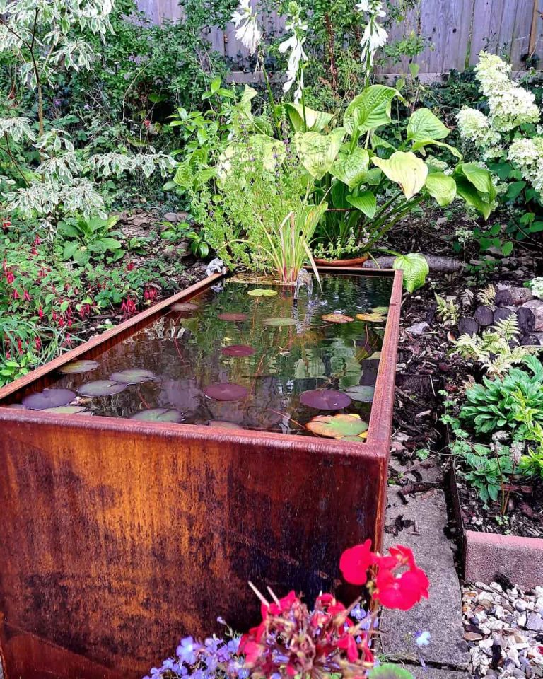 Corten Steel Ponds & Water Tanks - Made in the UK | LuxUnique